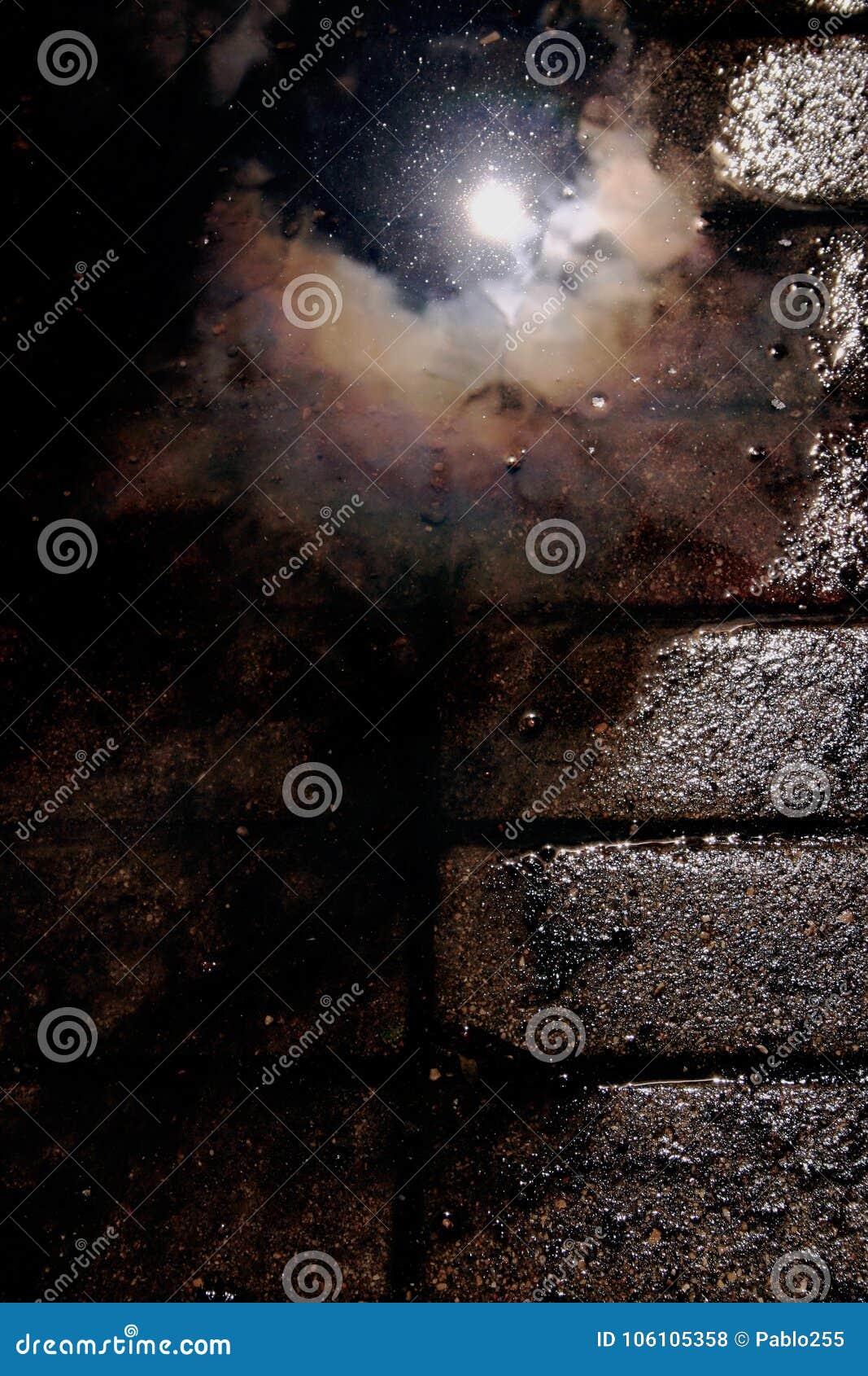 Sky in the ground stock photo. Image of texture, groundwater - 106105358