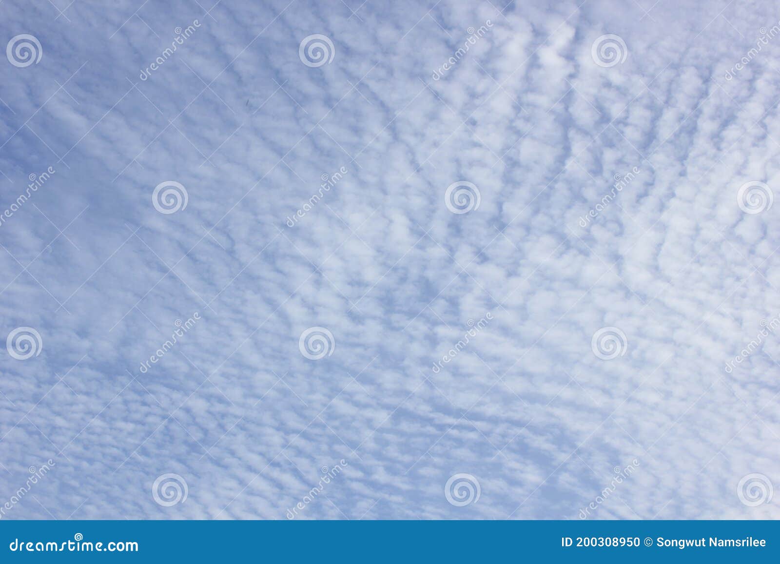 The Sky Has Clouds that Look Like Waves Stock Photo - Image of bridge ...