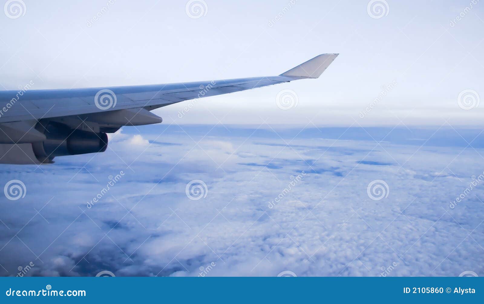 Sky High from a Plane stock photo. Image of plane, high - 2105860