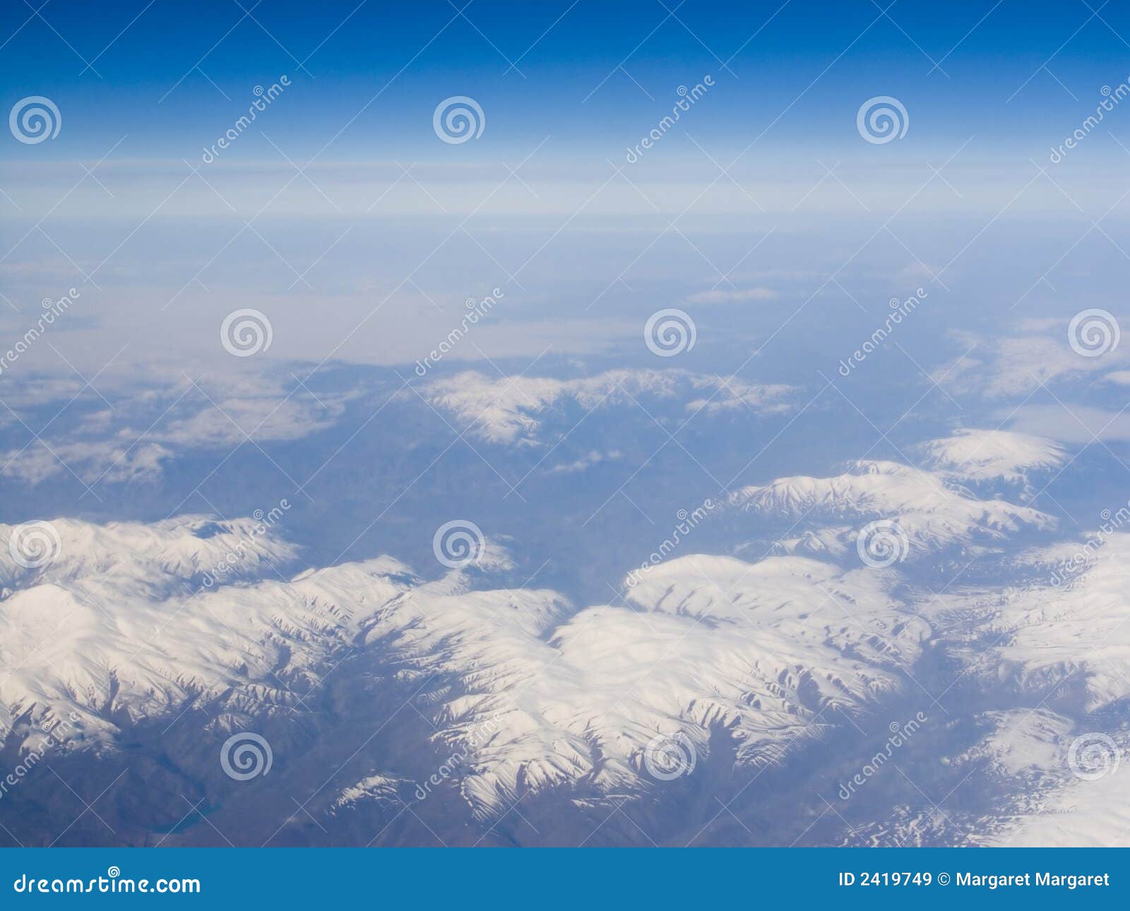 The sky from a high point stock image. Image of blue, white - 2419749