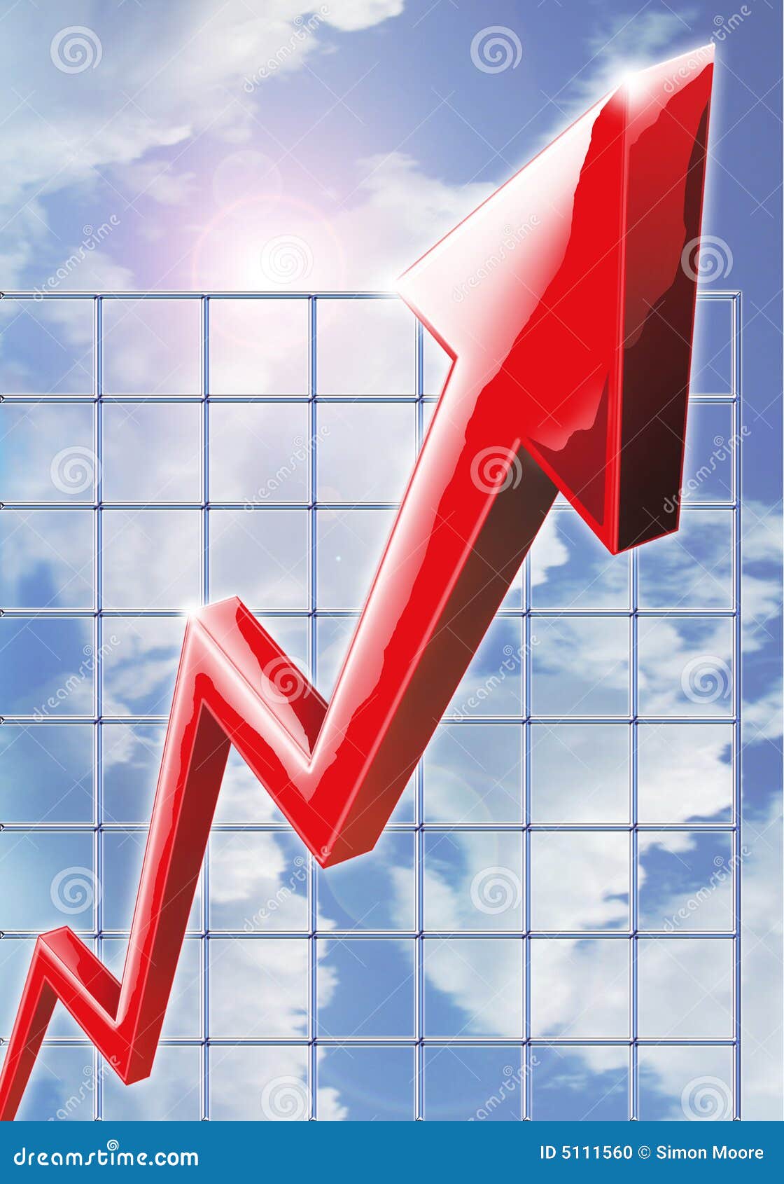 Sky High Profits stock illustration. Illustration of diagram - 5111560