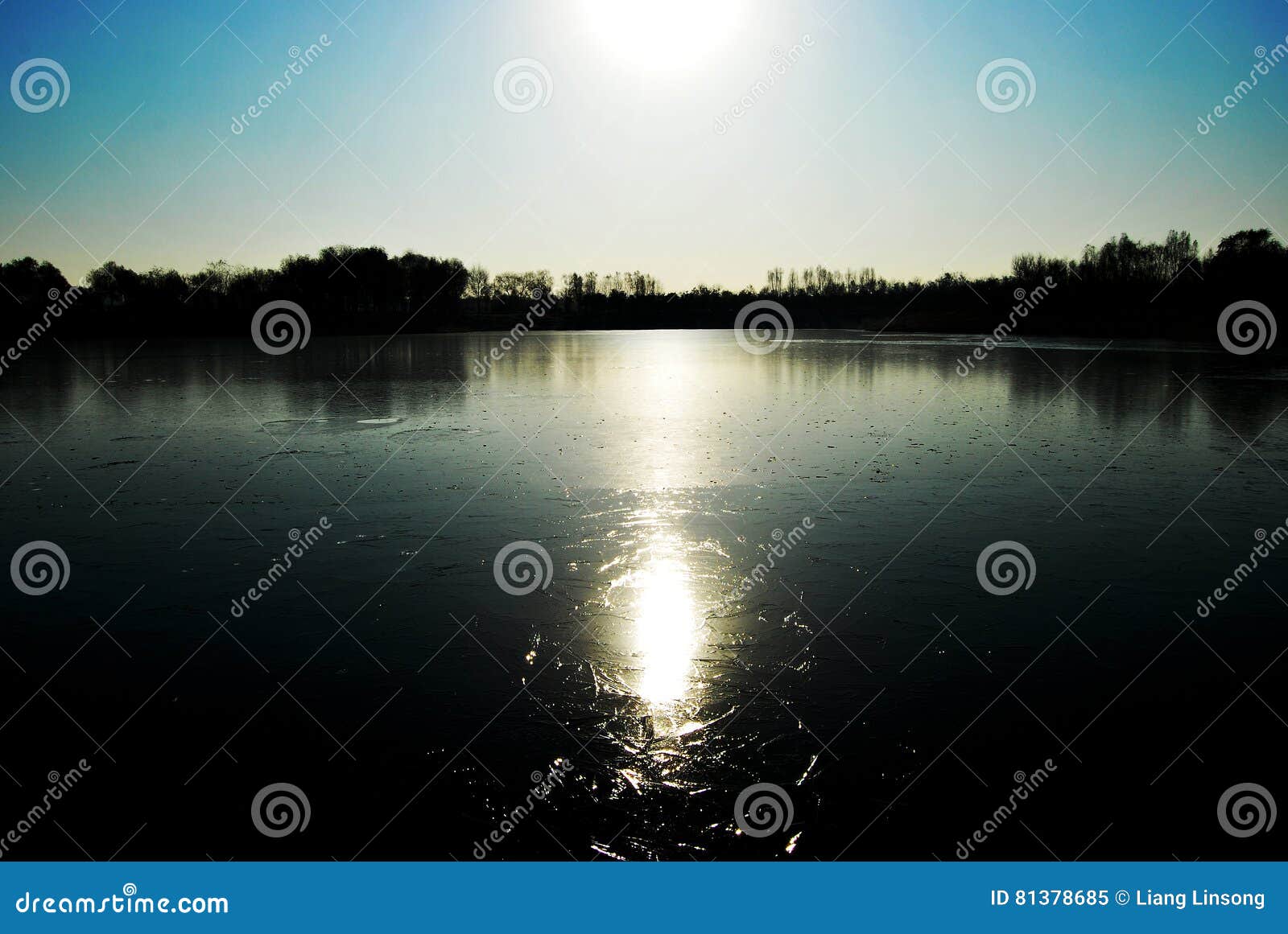 Sky and ice lake shadow stock image. Image of building - 81378685