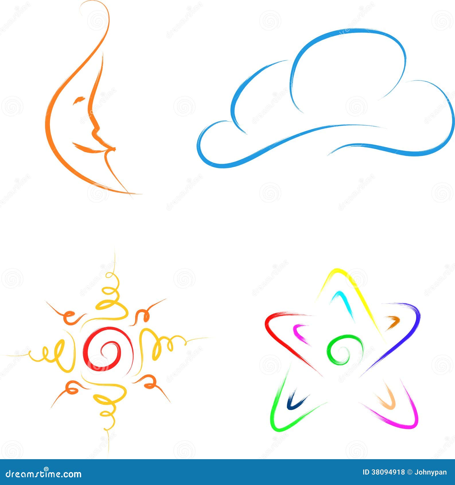 Sky icons stock vector. Illustration of science, aerospace - 38094918