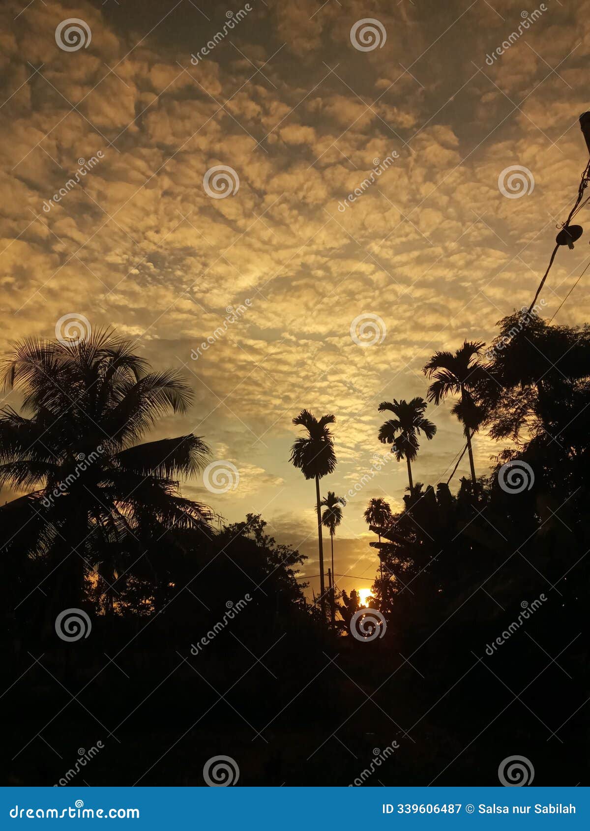 Sky with Indonesian Sunset Indonesia Beautiful Stock Image - Image of ...