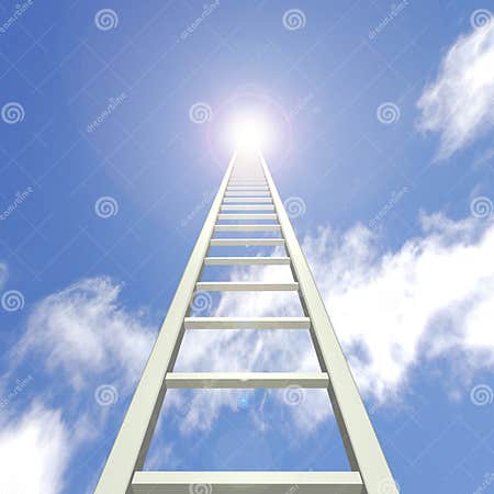 Sky Ladder stock illustration. Illustration of church - 14440175