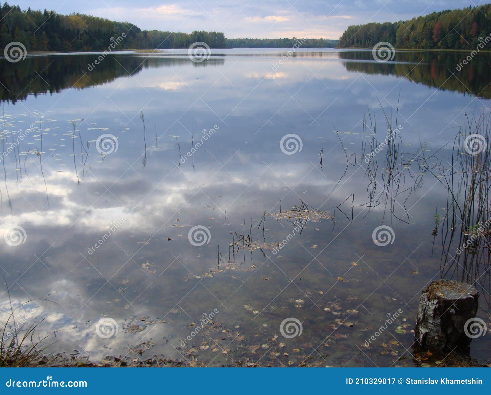 The sky in the lake stock image. Image of ecology, water - 210329017