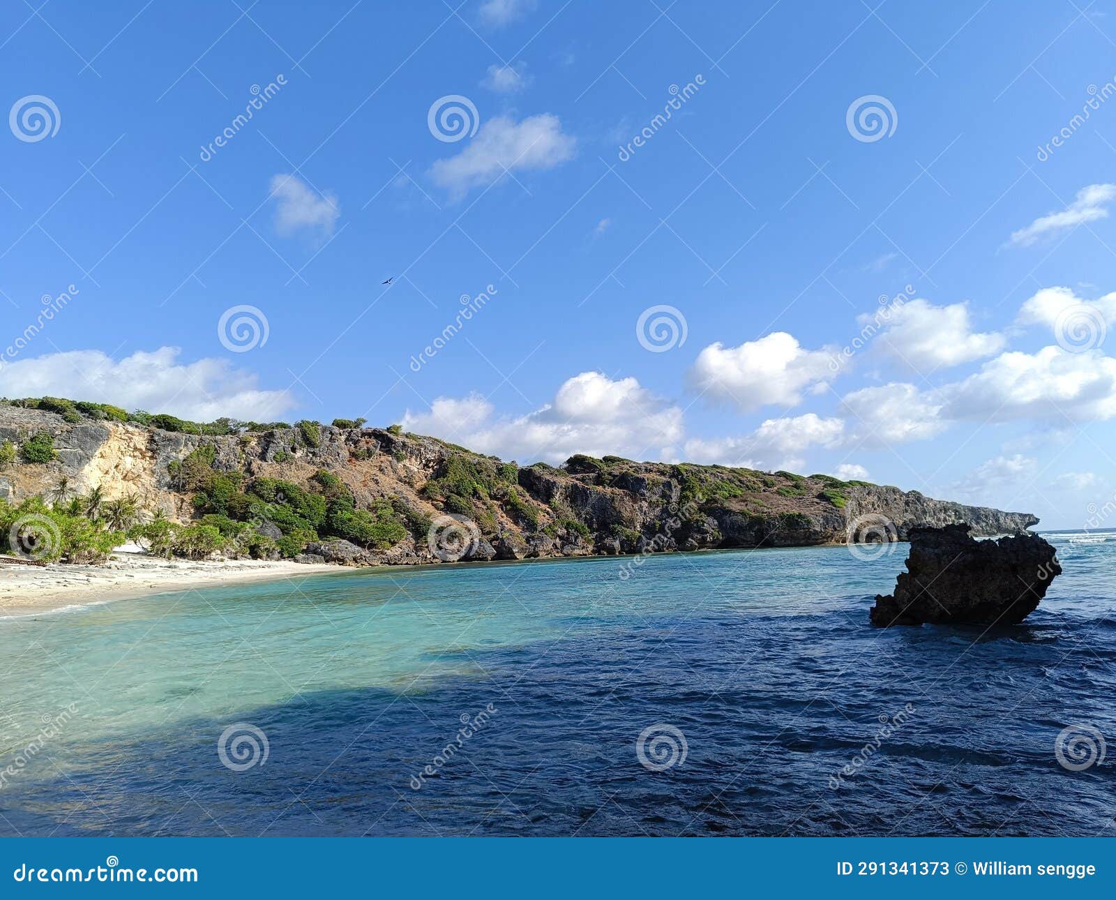 The Sky, Land and Ocean in Rote Island Stock Image - Image of sland ...