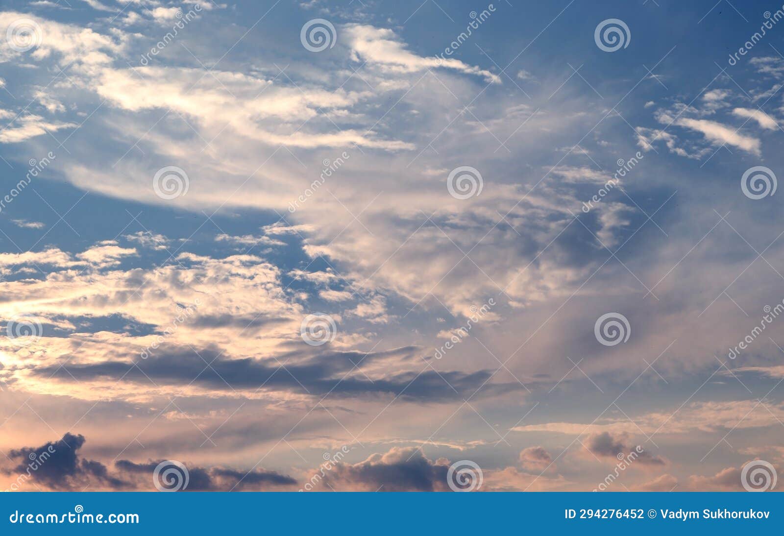 Sky Landscape. Peaceful Sky in a General Close-up Stock Photo - Image ...