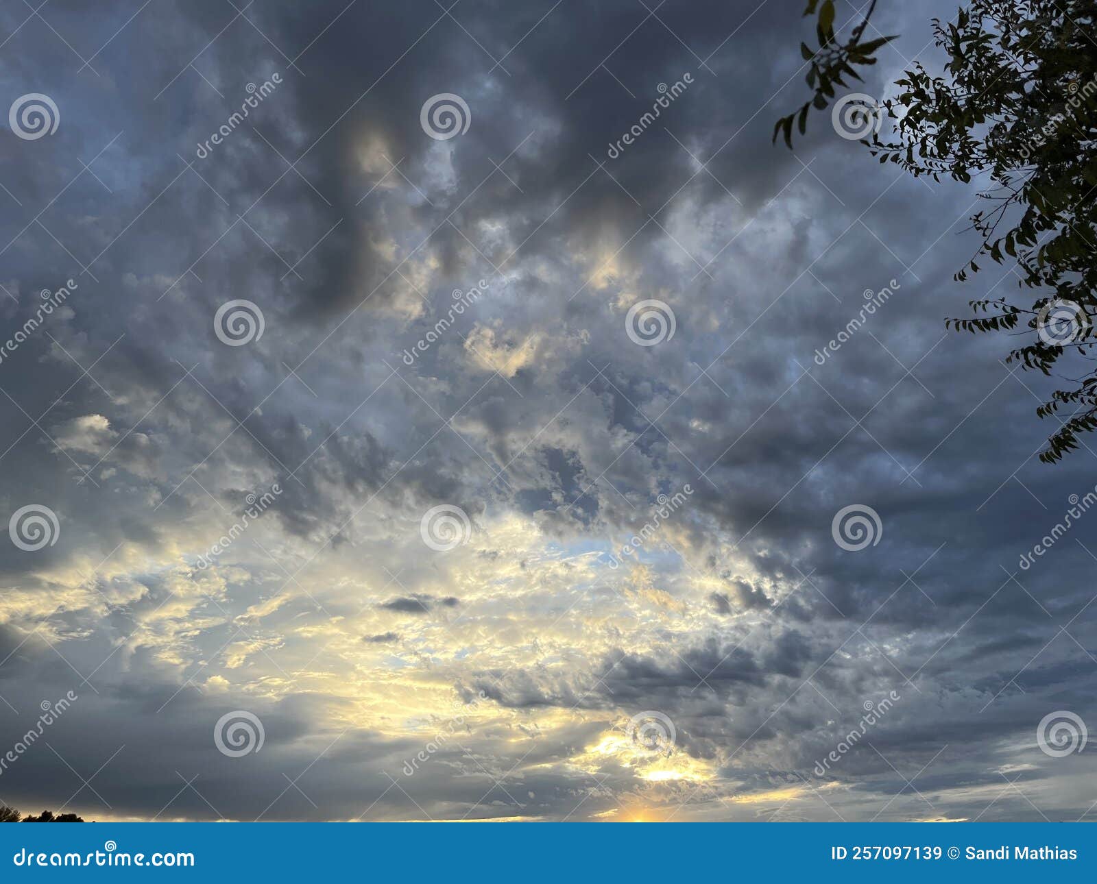 Sky light stock image. Image of cloud, afterglow, outside - 257097139