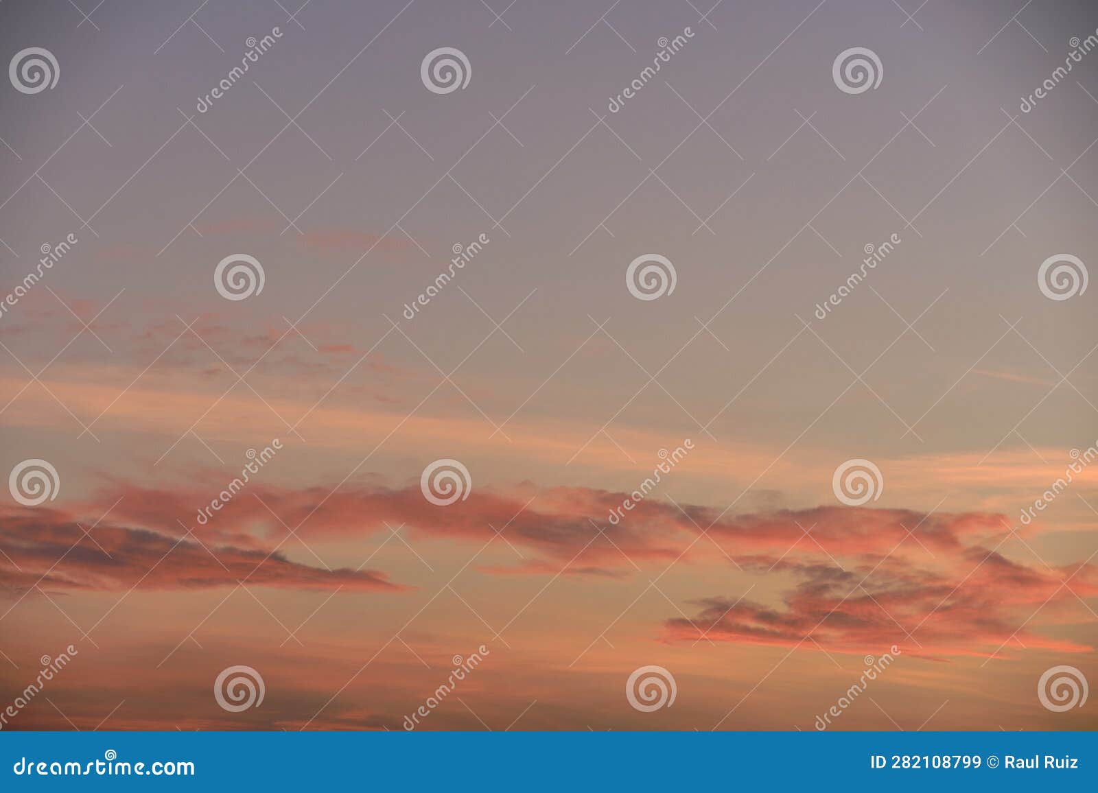 Sky Light after Sunset. Orange Background, Clouds Stock Image - Image ...