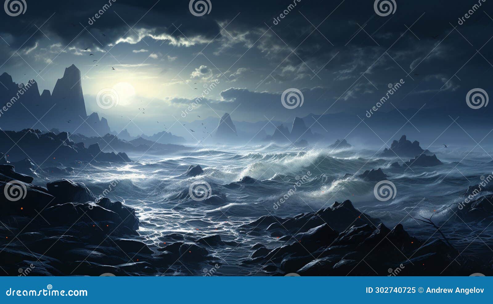 The Sky is the Limit in the World of Darkness and Loneliness Stock ...