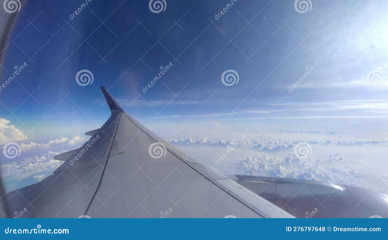 Sky Look from a Plane Jakarta Indonesia Stock Photo - Image of ...