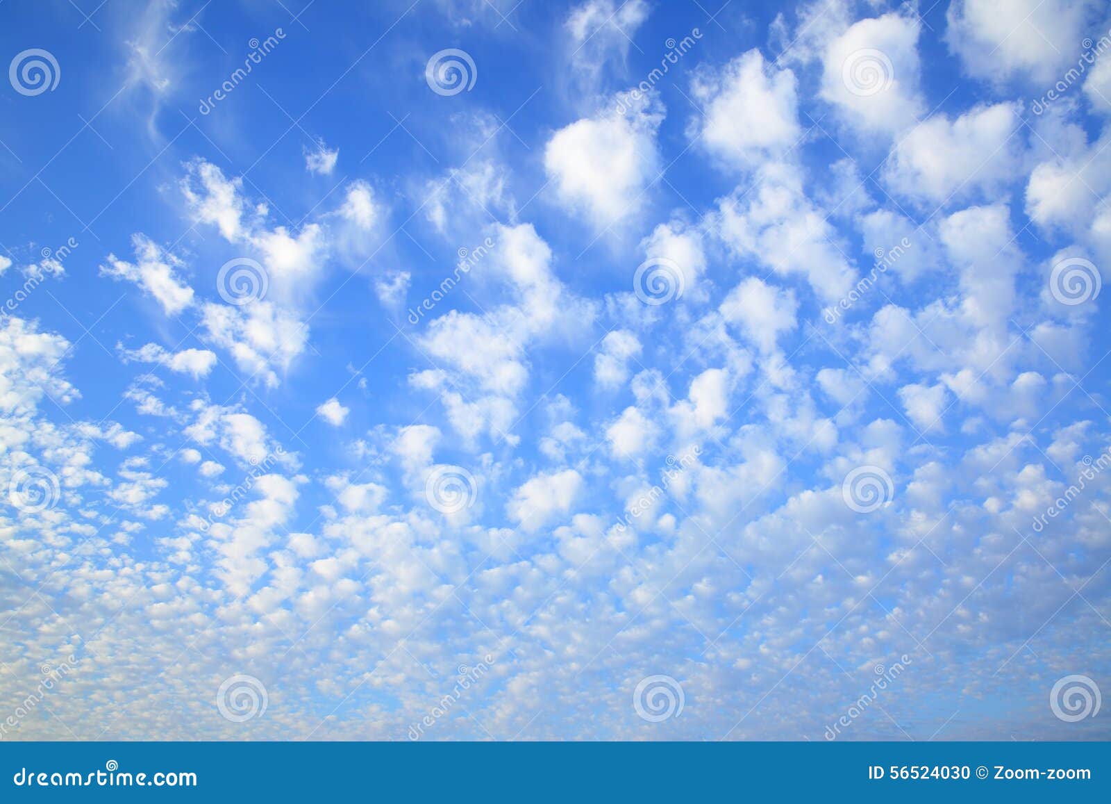 Sky with lots small clouds stock photo. Image of fluffy - 56524030