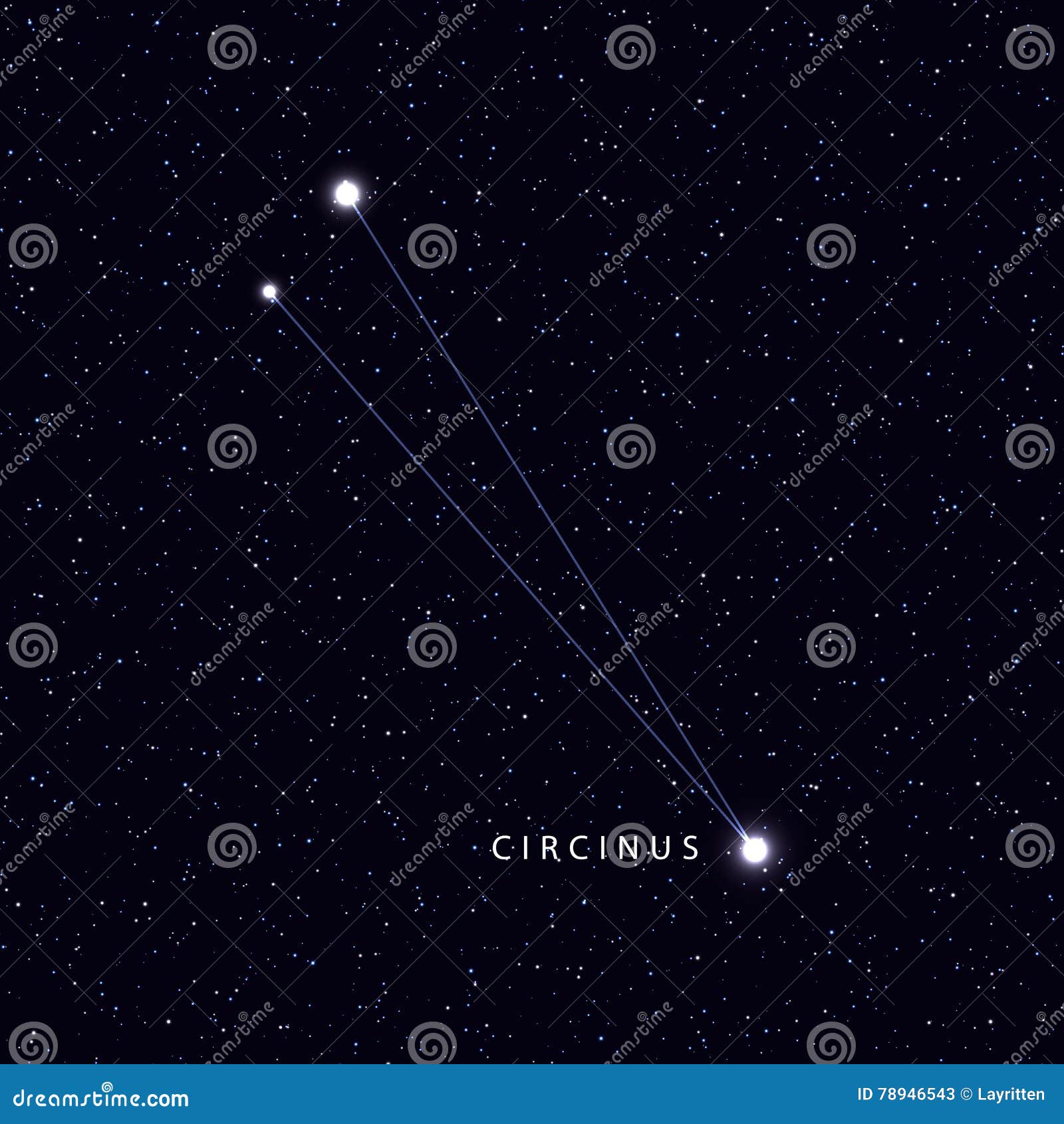 Circinus Constellation. Starry Night Sky. Cluster Of Stars, Galaxy ...