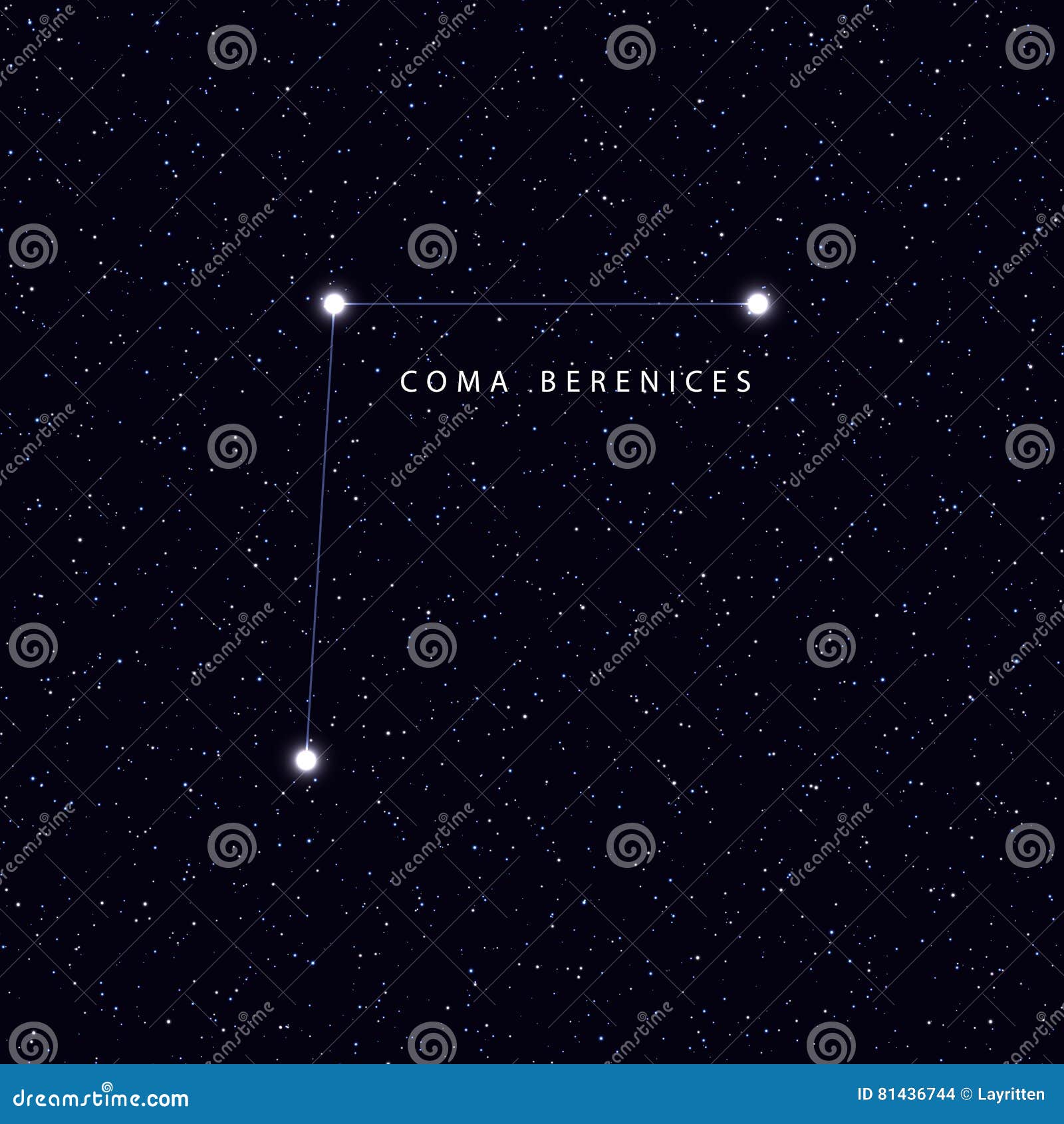 Constellation Of Coma Berenices Royalty-Free Stock Photo ...