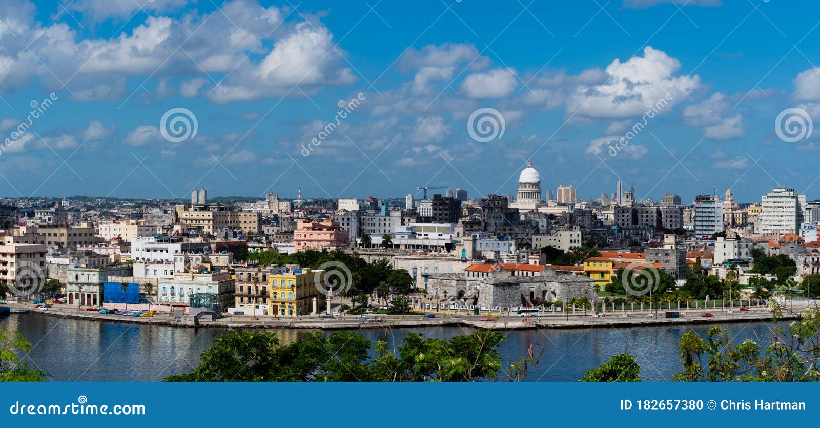 Skyline of Havana Cuba stock photo. Image of location - 182657380