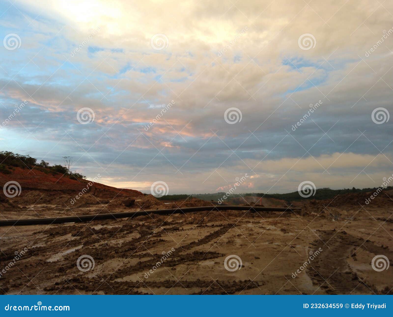 Sky in a Mining Area after Rain Stock Image - Image of horizon, geology ...