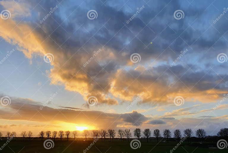 Sky Nature Sun Clouds Trees Stock Photo - Image of cloud, nature: 245921096