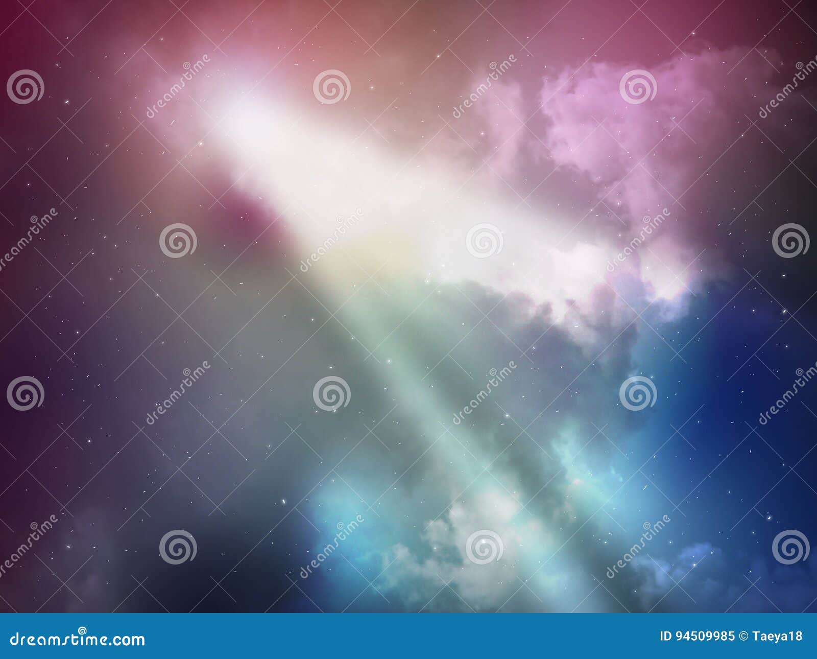Sky Night Abstract with Ray Light Stock Image - Image of glow, light ...