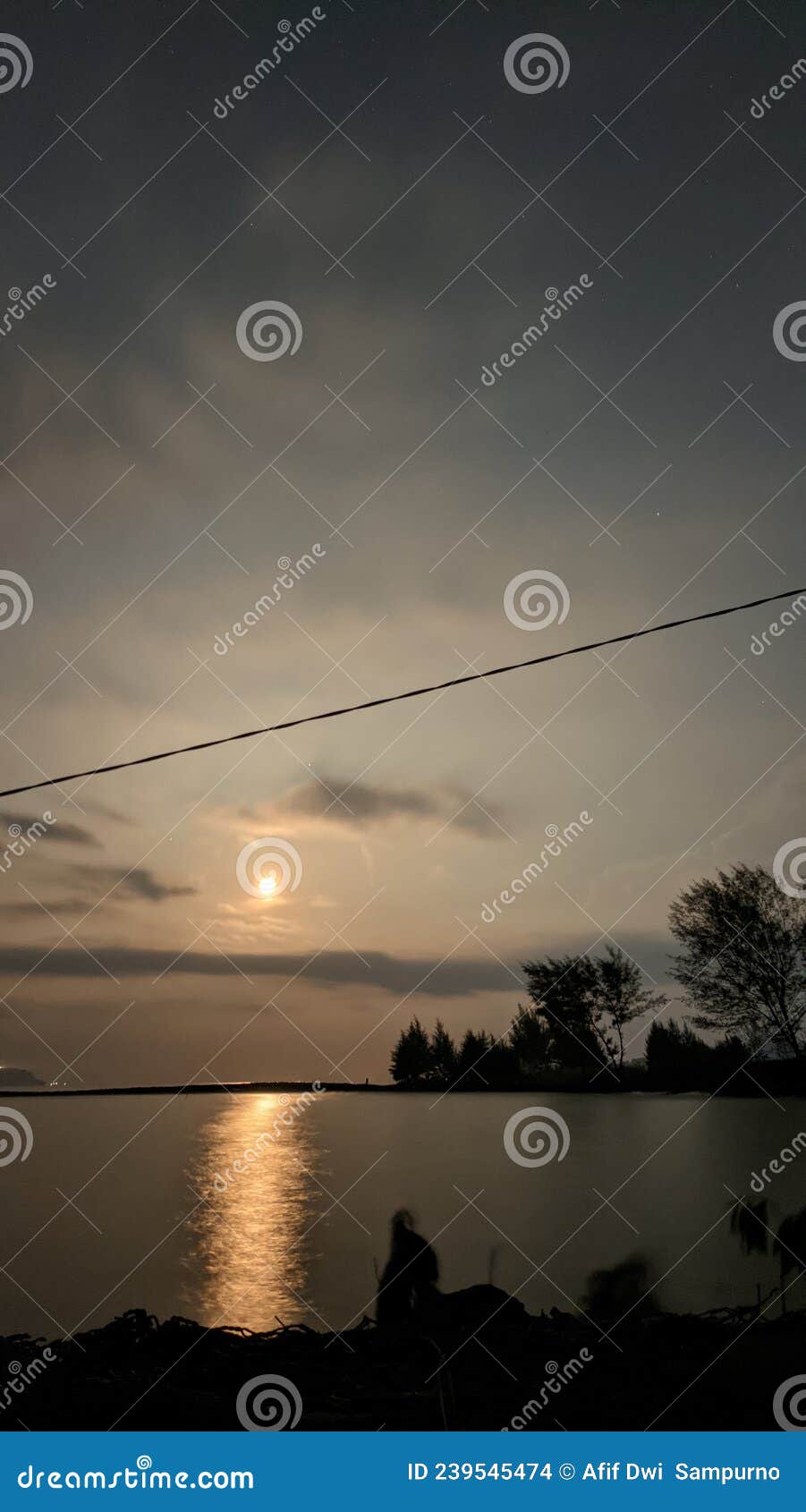 Sky night water reflection stock photo. Image of sunrise - 239545474