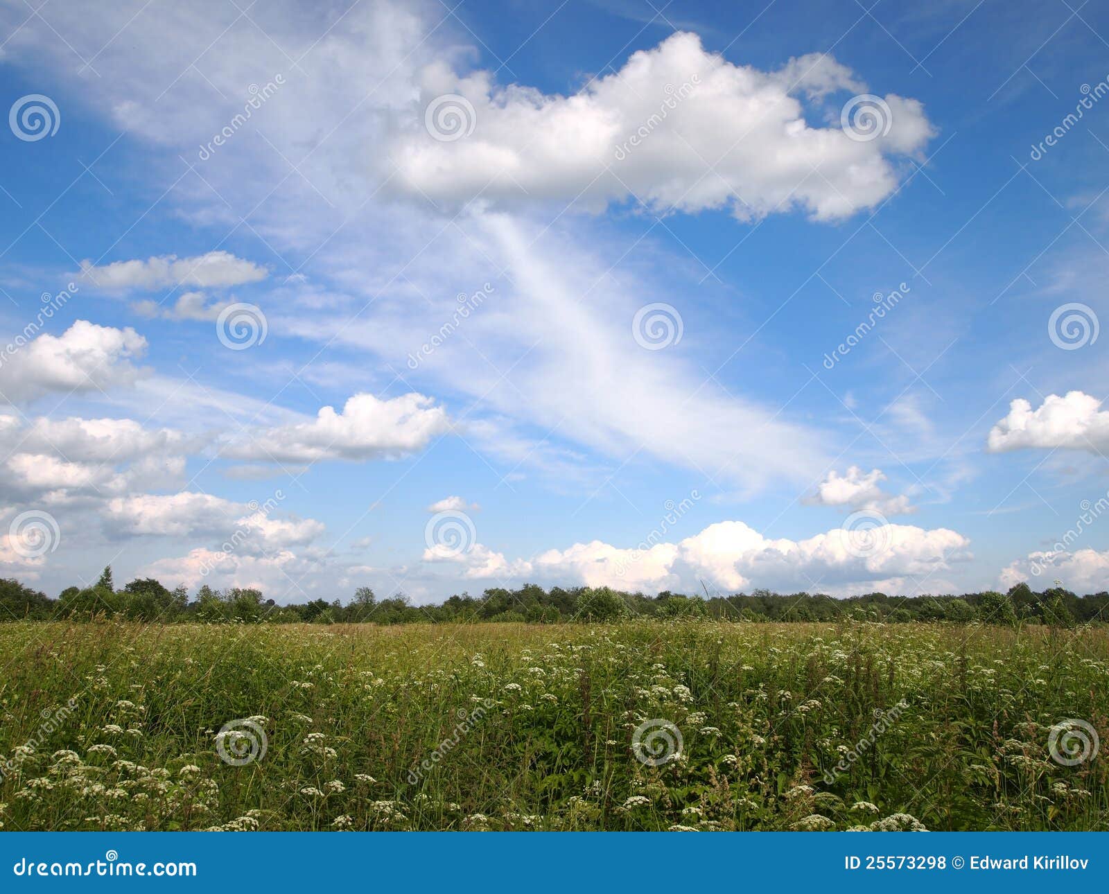 Sky over the field stock photo. Image of cloud, colorful - 25573298