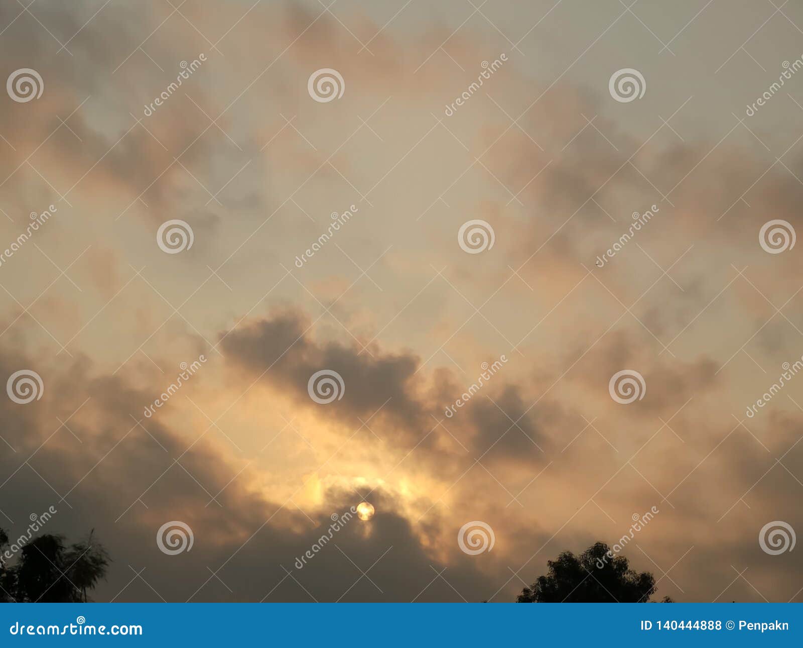 The Sky is Overcast the Sun Shining There are a Cloud in the Sky and ...