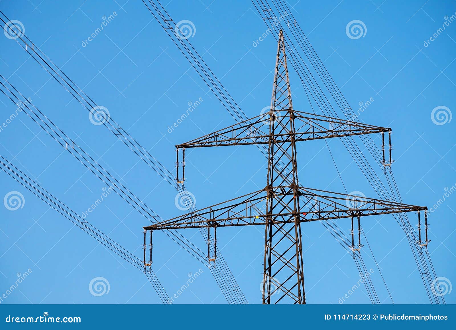 Sky, Overhead Power Line, Transmission Tower, Electricity Picture ...