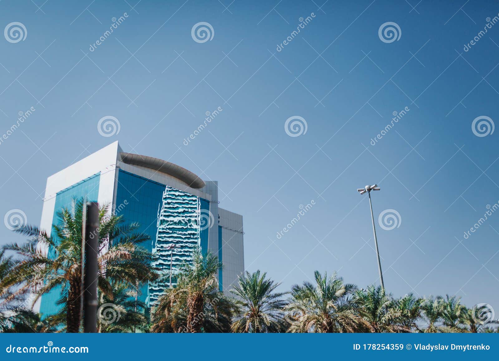 Sky and Palm Trees. Saudi Arabia Riyadh Landscape - Riyadh Stock Image ...