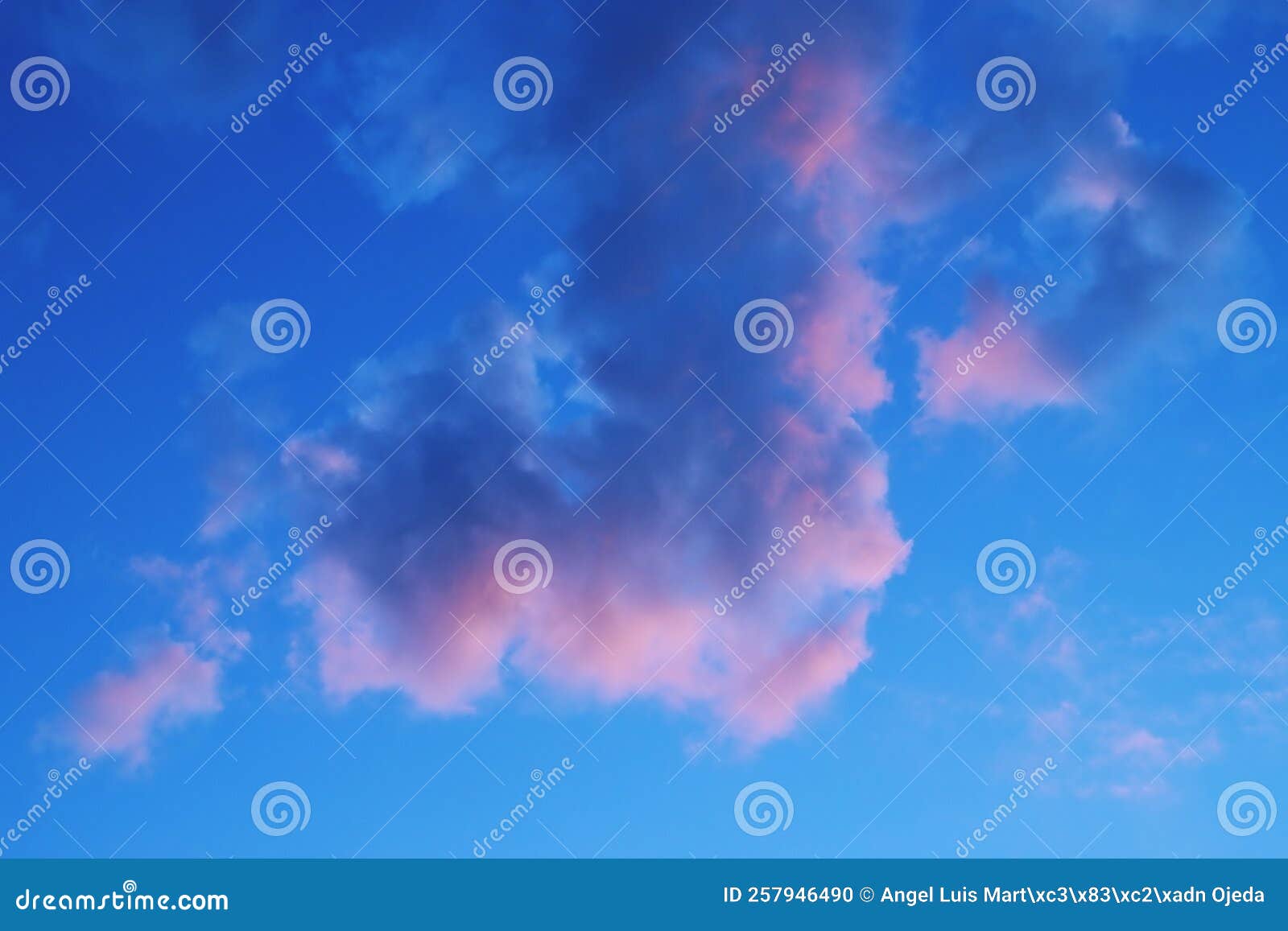 Sky with Pink Clouds at Sunset. Stock Photo - Image of dream ...