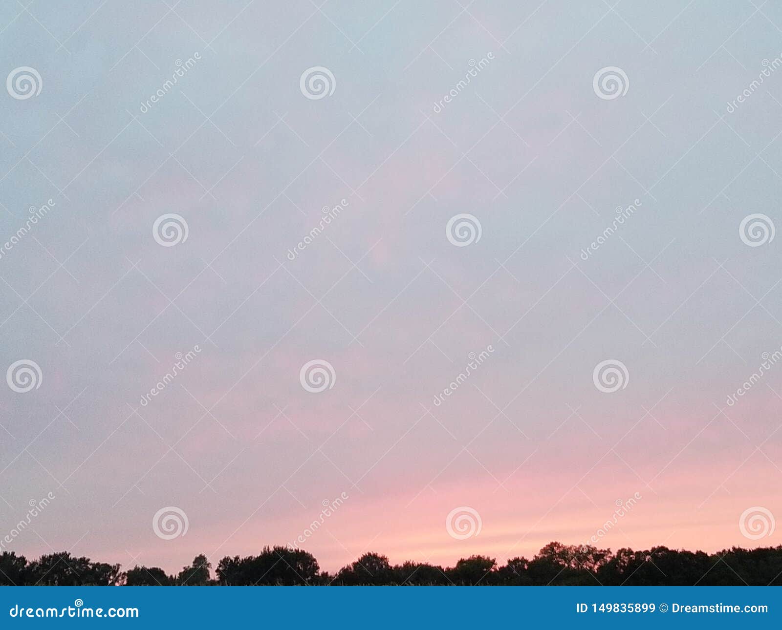 Sky stock image. Image of treeline, nature, pink, outdoors - 149835899