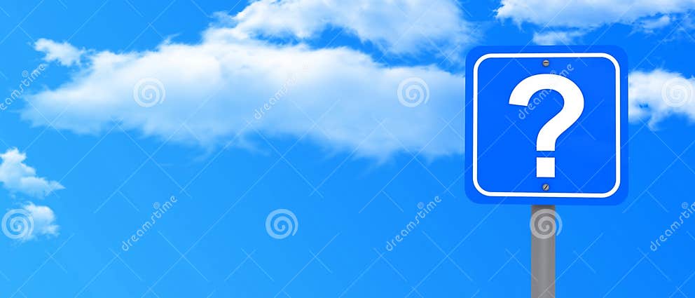 Sky and question mark sign stock image. Image of montage - 20561023