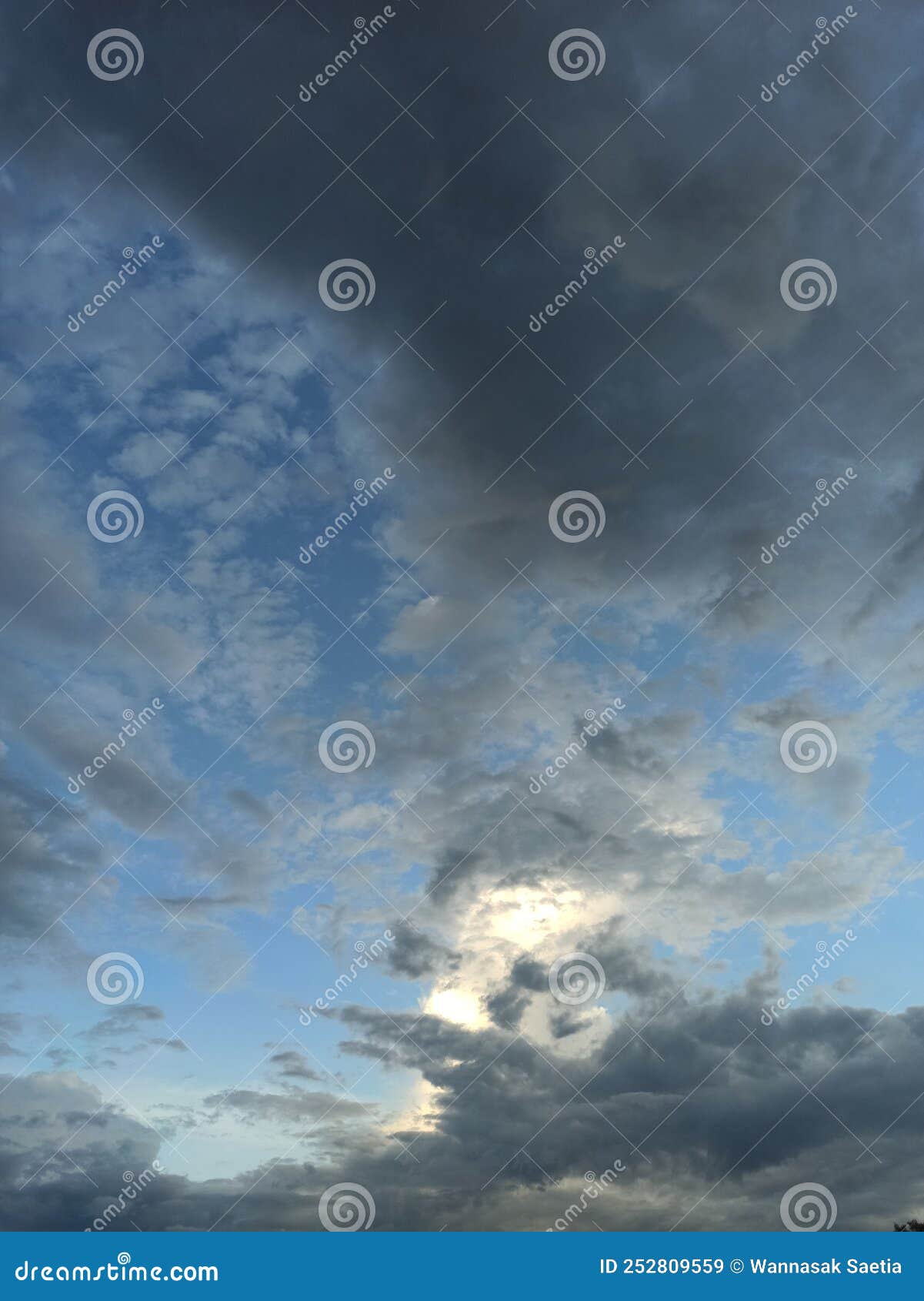 The Sky with Rain Clouds Began To Form. Stock Image - Image of cumulus ...