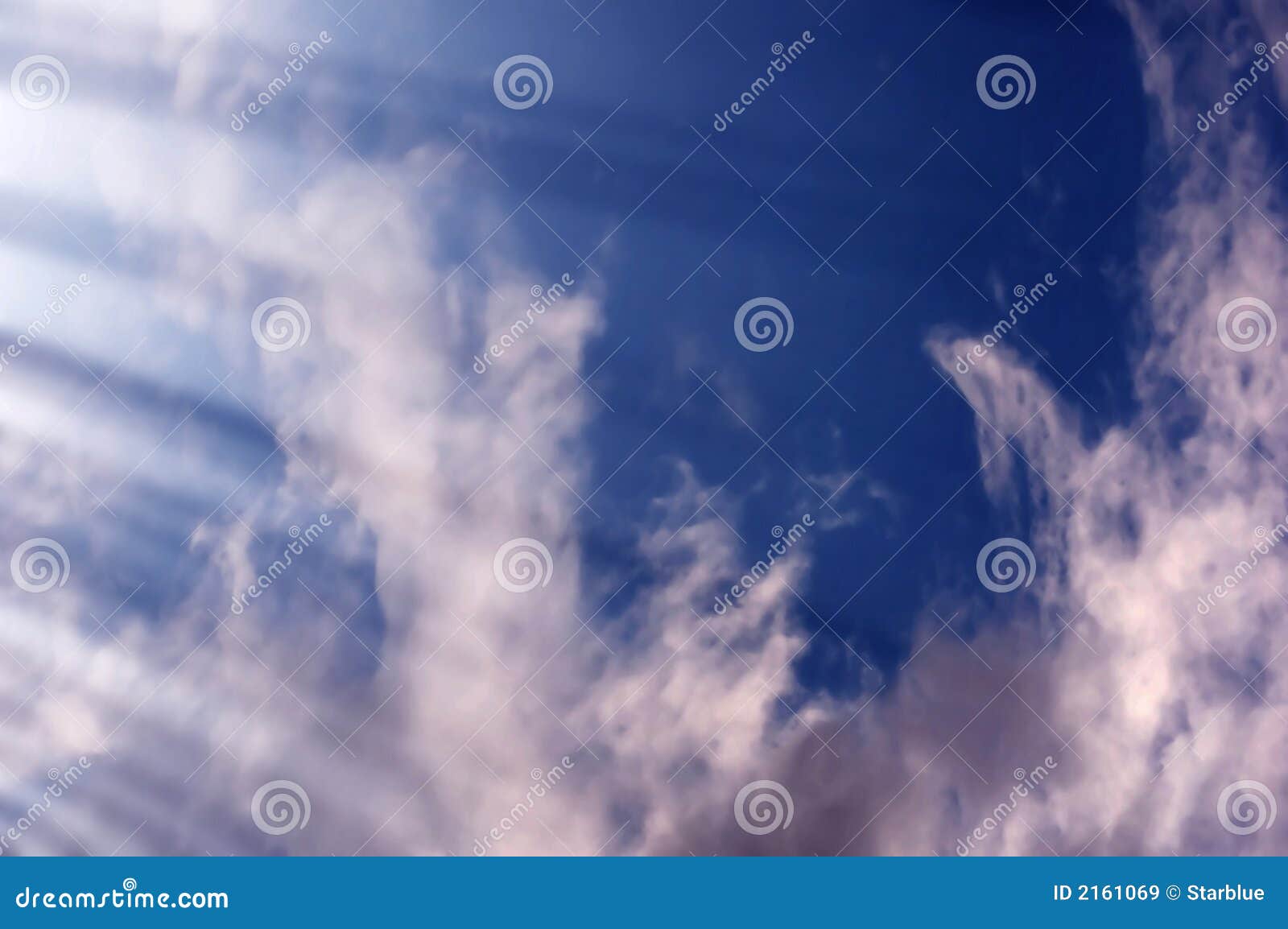 Sky and rays of light stock image. Image of cloudscape - 2161069