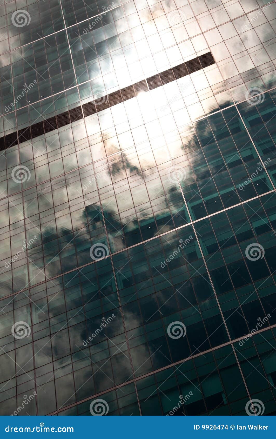 Sky Reflected in Building stock photo. Image of storm - 9926474
