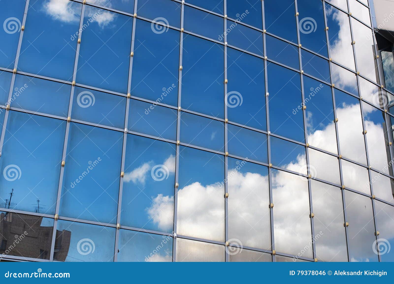 Sky Reflected in Office Building Stock Photo - Image of architecture ...