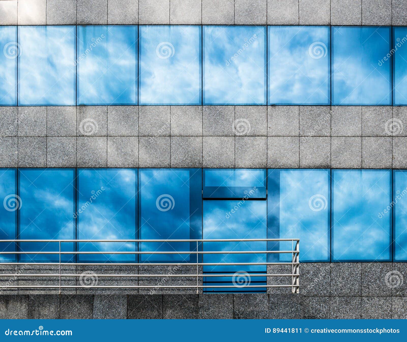 Sky Reflecting From Window Picture. Image: 89441811