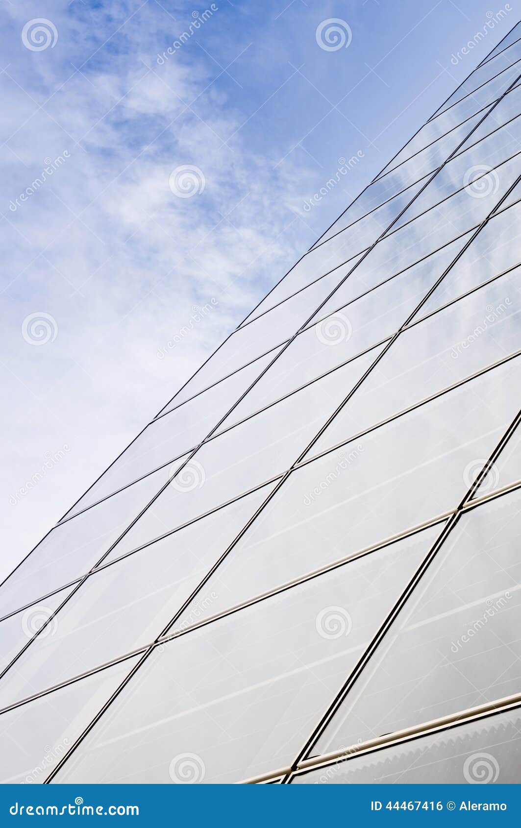 Sky Reflection on Glass Building Stock Photo - Image of financial ...