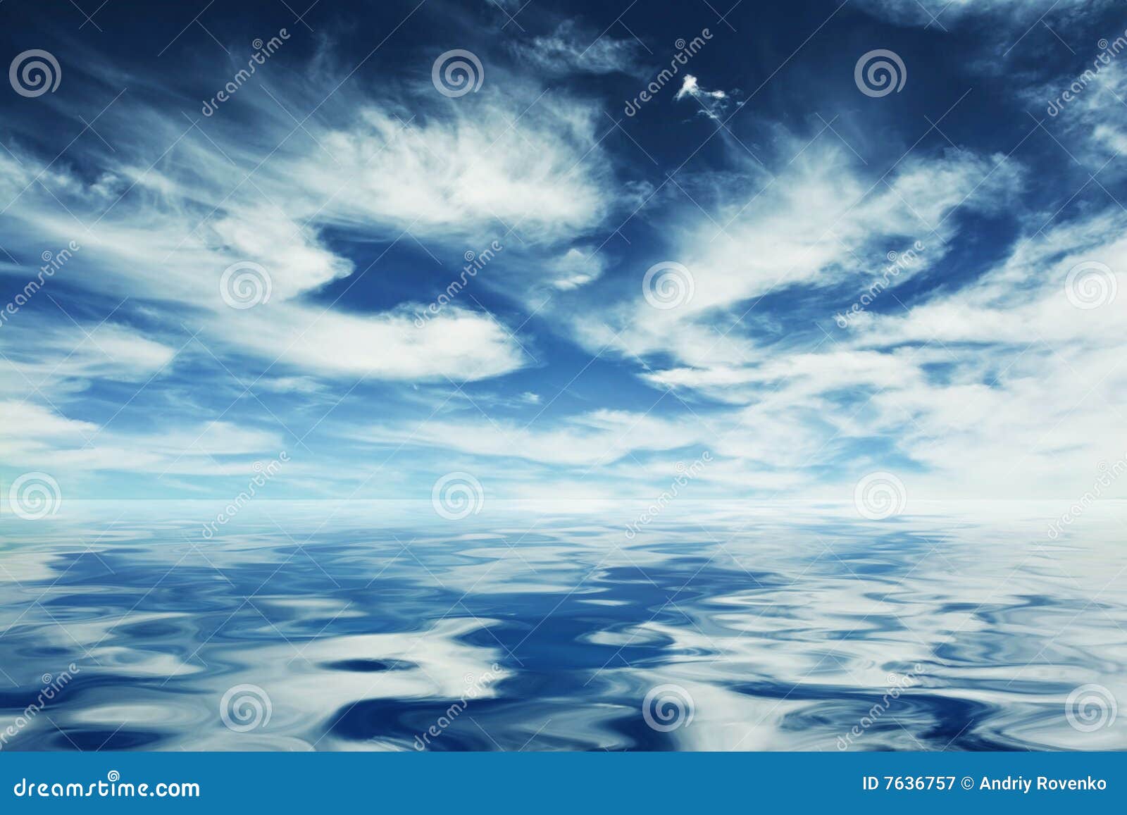 Sky Reflection on the Water Stock Image - Image of coast, beach: 7636757