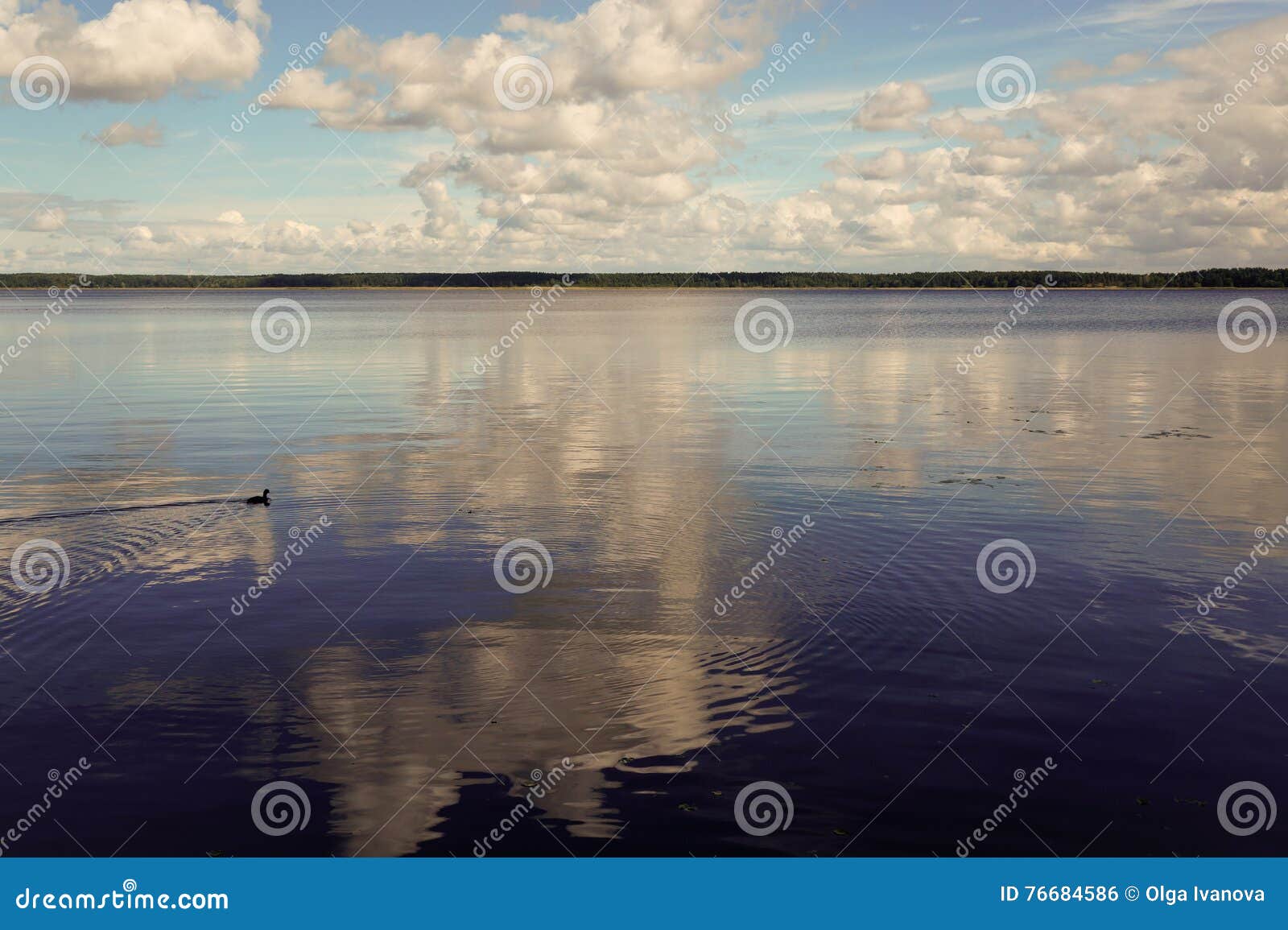Sky reflections stock photo. Image of peaceful, water - 76684586