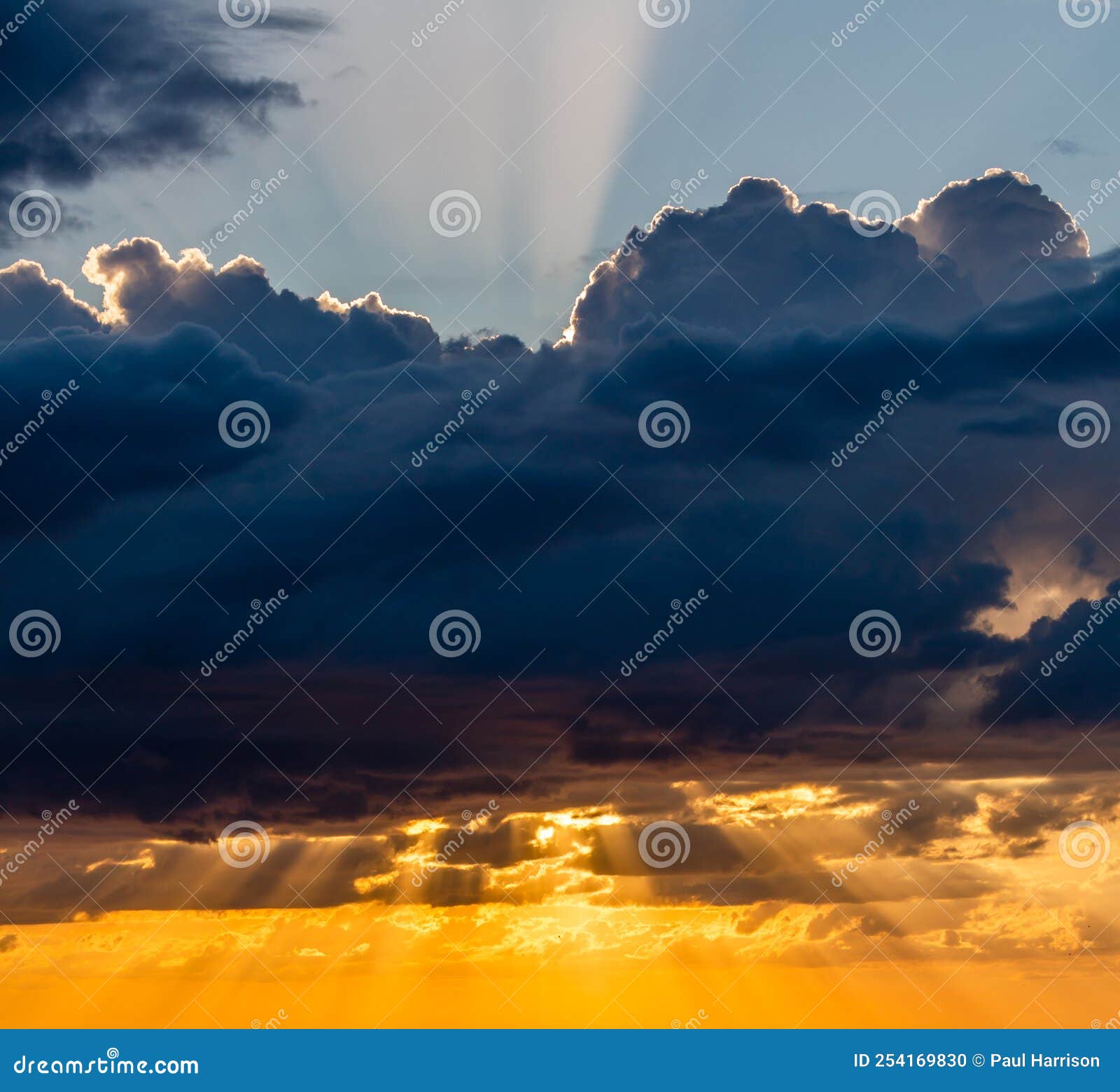 Sky Replacement Sunset stock photo. Image of coast, afterglow - 254169830