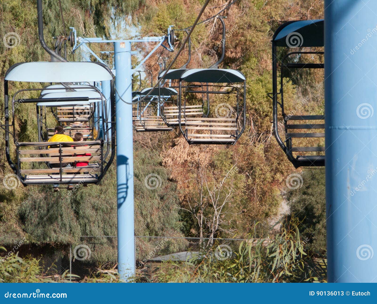 Sky Ride Cable editorial stock photo. Image of cabins - 90136013