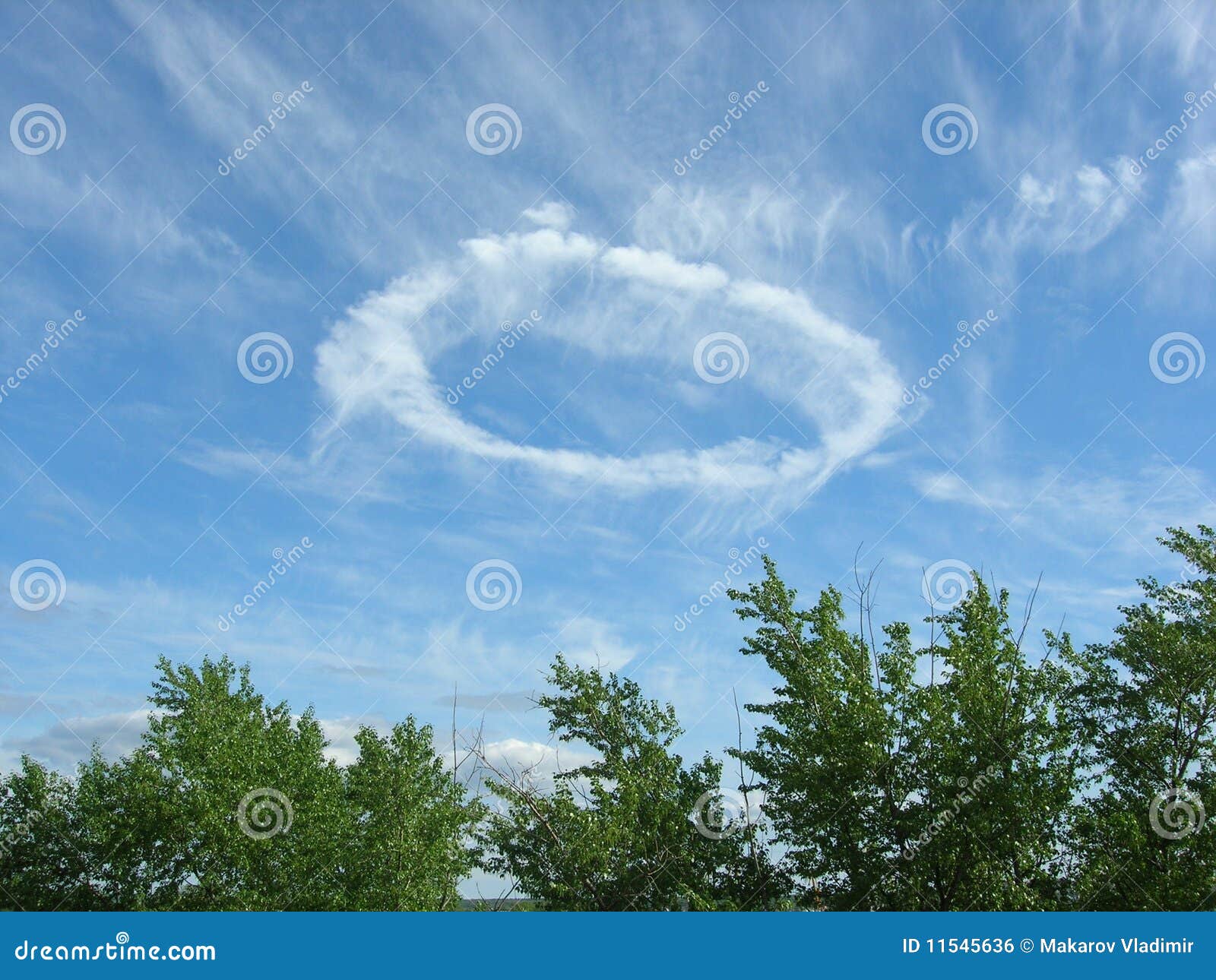 Sky ring stock photo. Image of ring, cloud, funny, wind - 11545636