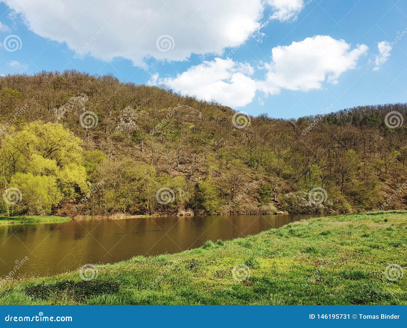 River Blue Sky Grass Cloud Bluey Stock Photos - Free & Royalty-Free ...