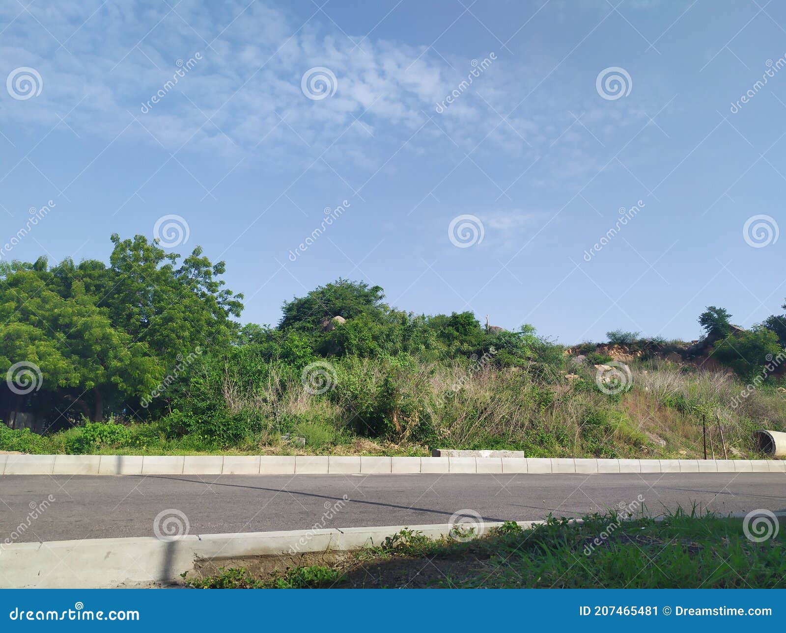 Sky and Road with Beautiful Greenery Stock Image - Image of beautiful ...