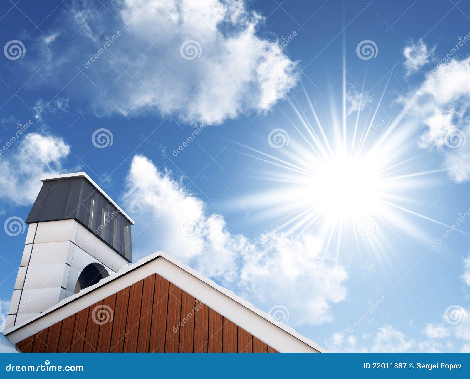 Sky and roof stock image. Image of estate, construction - 22011887