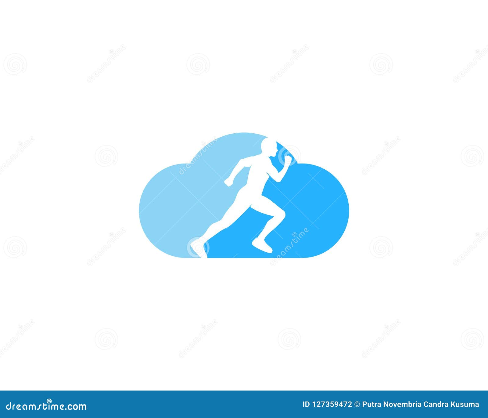 Sky Run Logo Icon Design stock vector. Illustration of idea - 127359472