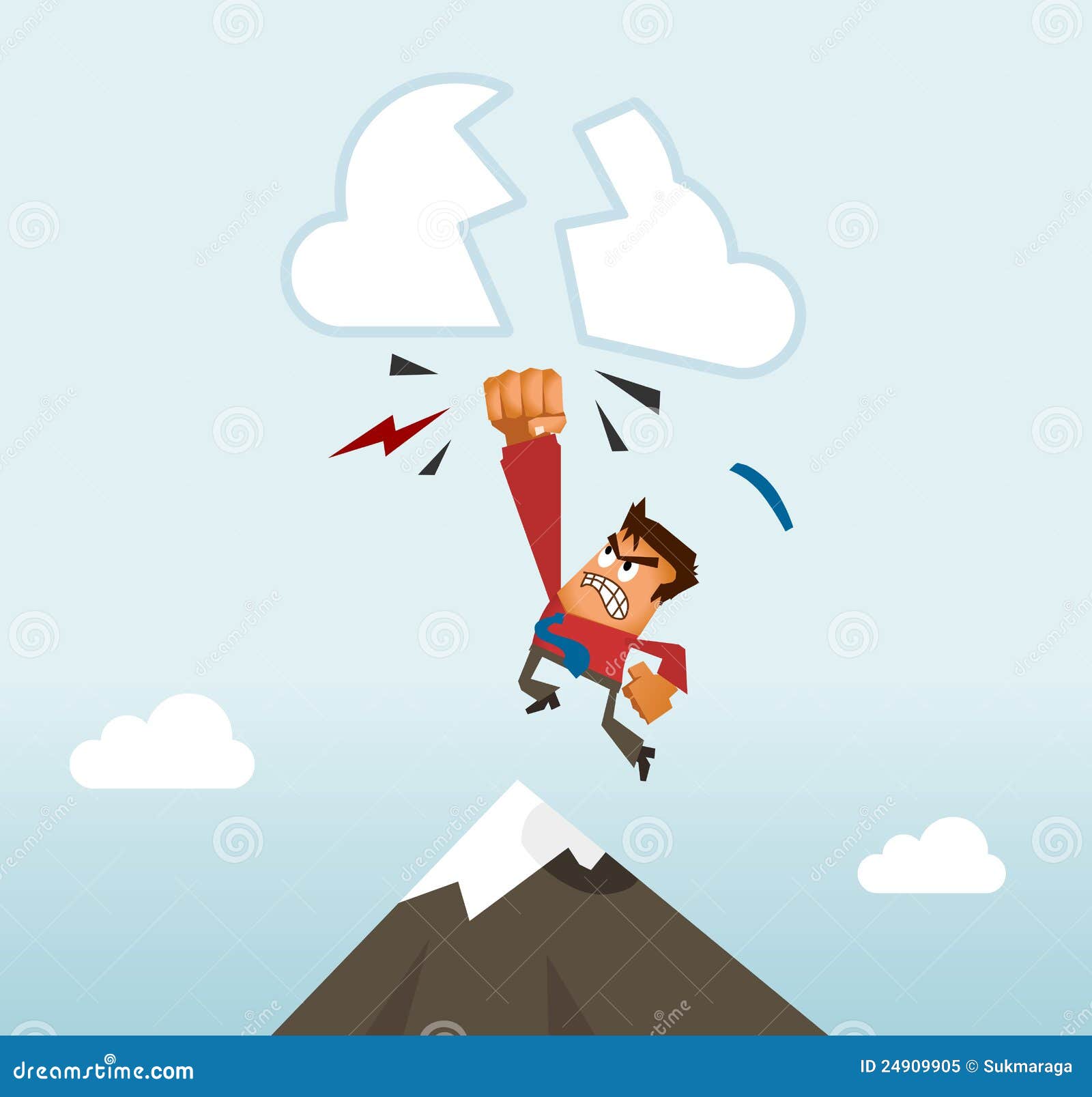 The Sky s the limit stock vector. Illustration of achievement - 24909905 The Sky s the limit stock vector. Illustration of achievement - 24909905