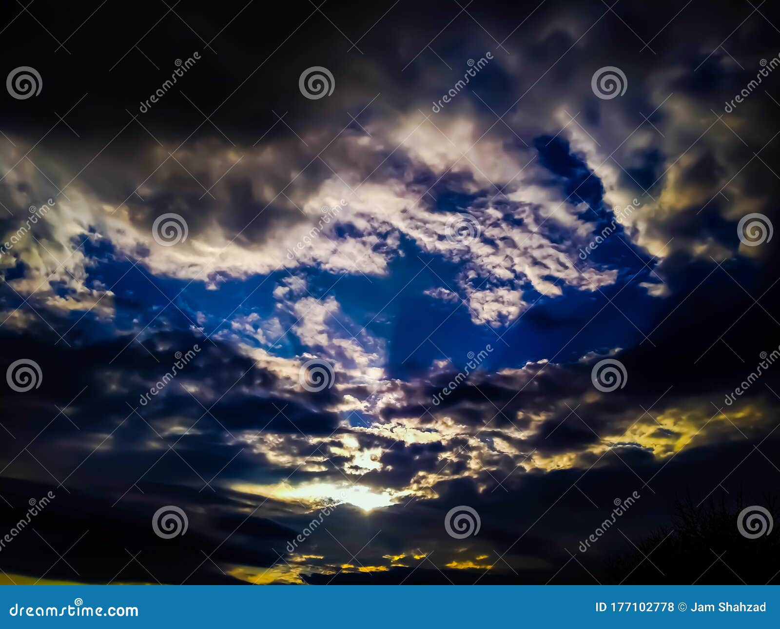 Sky Scape of Clouds. Cloudy Sky. Rainy Weather. Dramatic Clouds ...