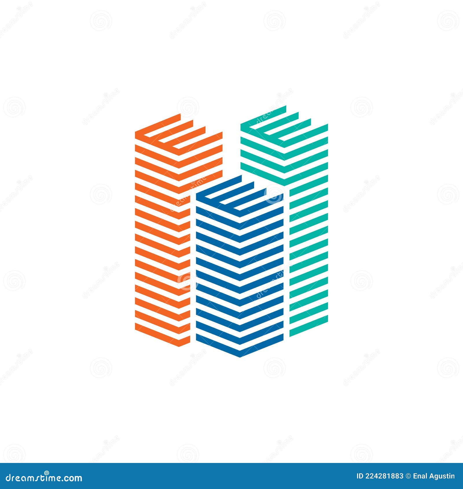 Sky Scraper Building Logo Design Template Stock Vector - Illustration ...