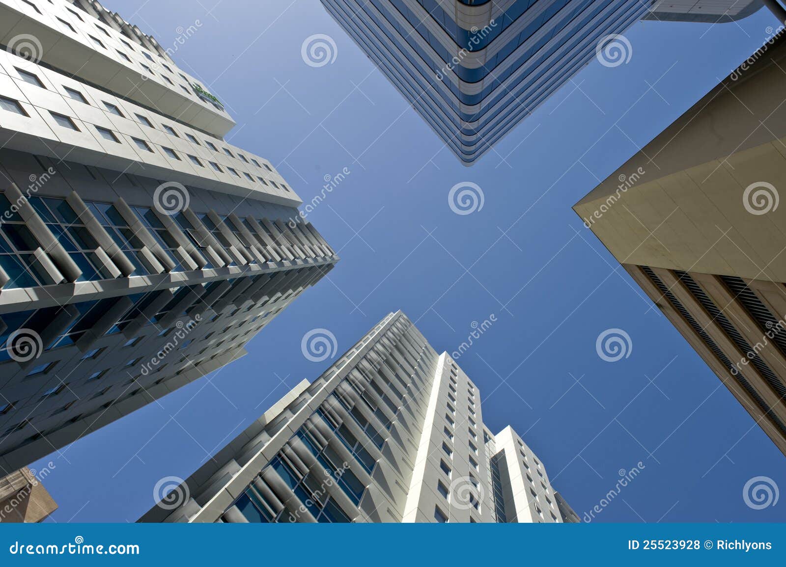 Sky Scrapers stock photo. Image of economy, blue, district - 25523928